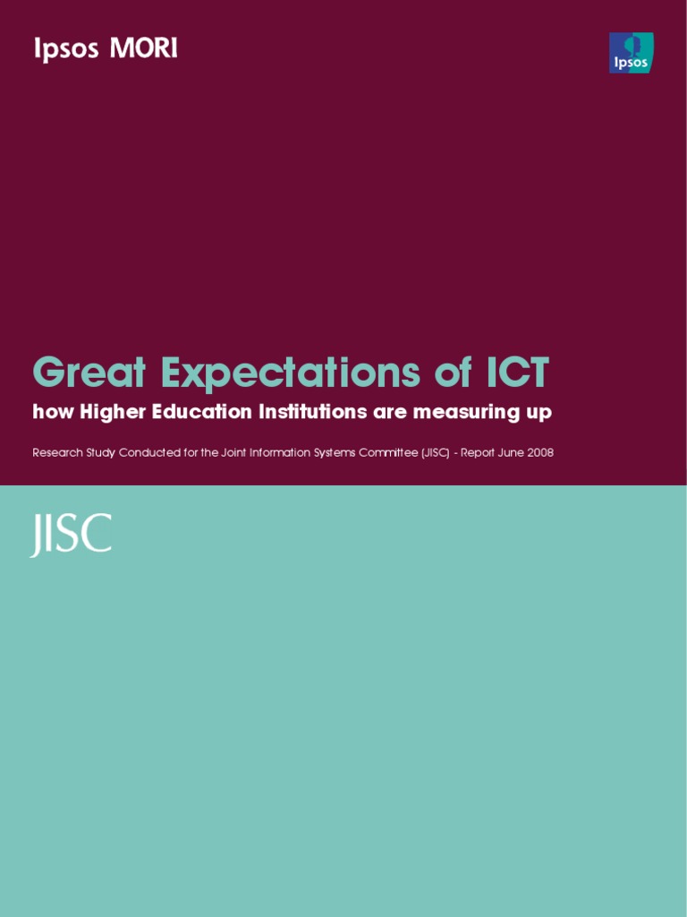 Great Expectations of ICT: How Higher Education Institutions Are ...