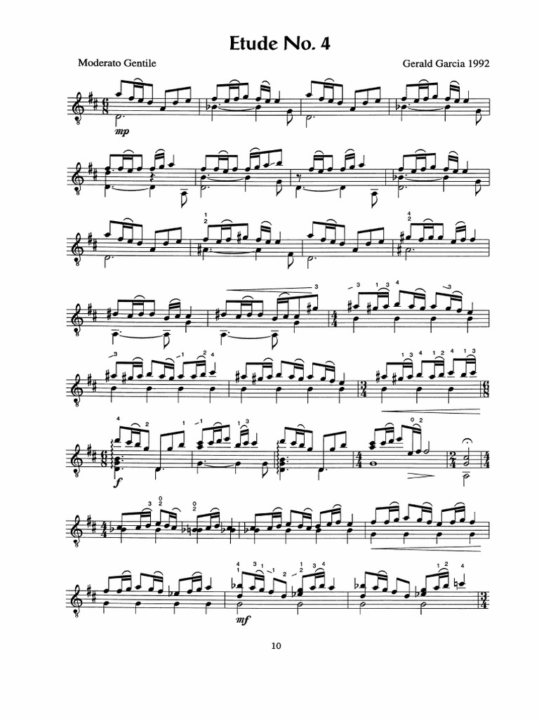 Gerald Garcia - Etude 4 | PDF