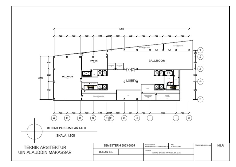 DENAH PODIUM 2 Hotel | PDF