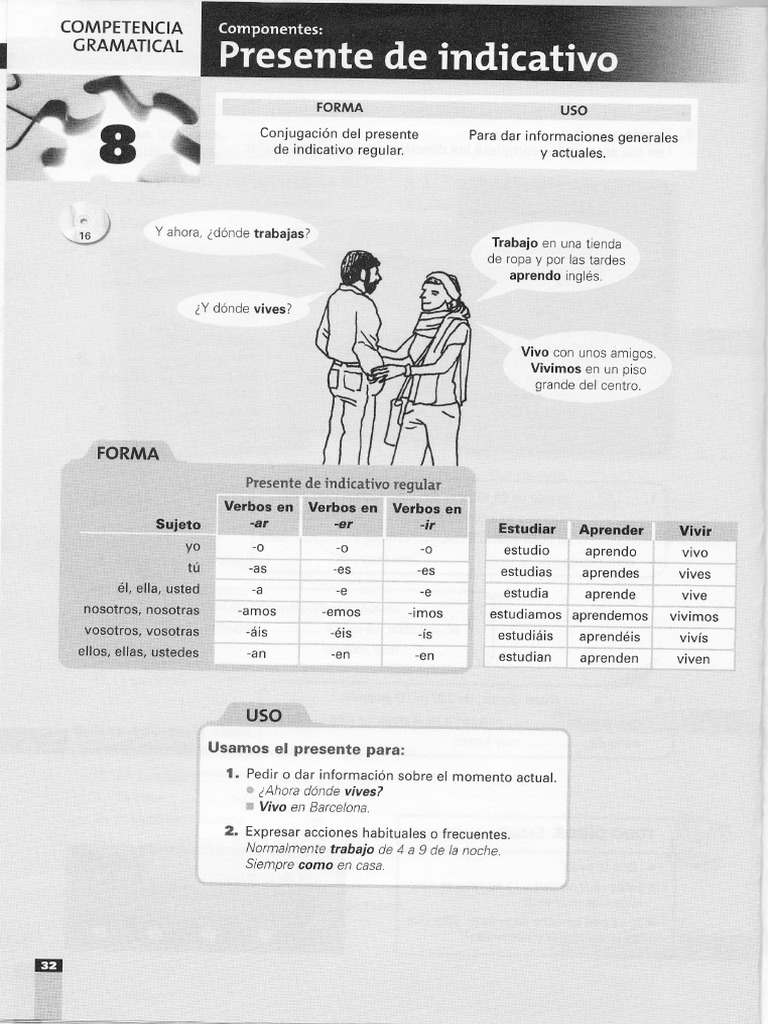 A1 Competencia Gramatical en Uso | PDF