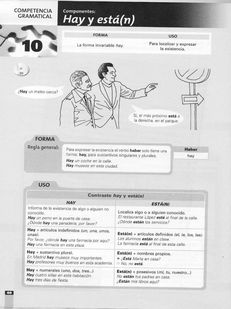 Uso del verbo "hay" en español | PDF