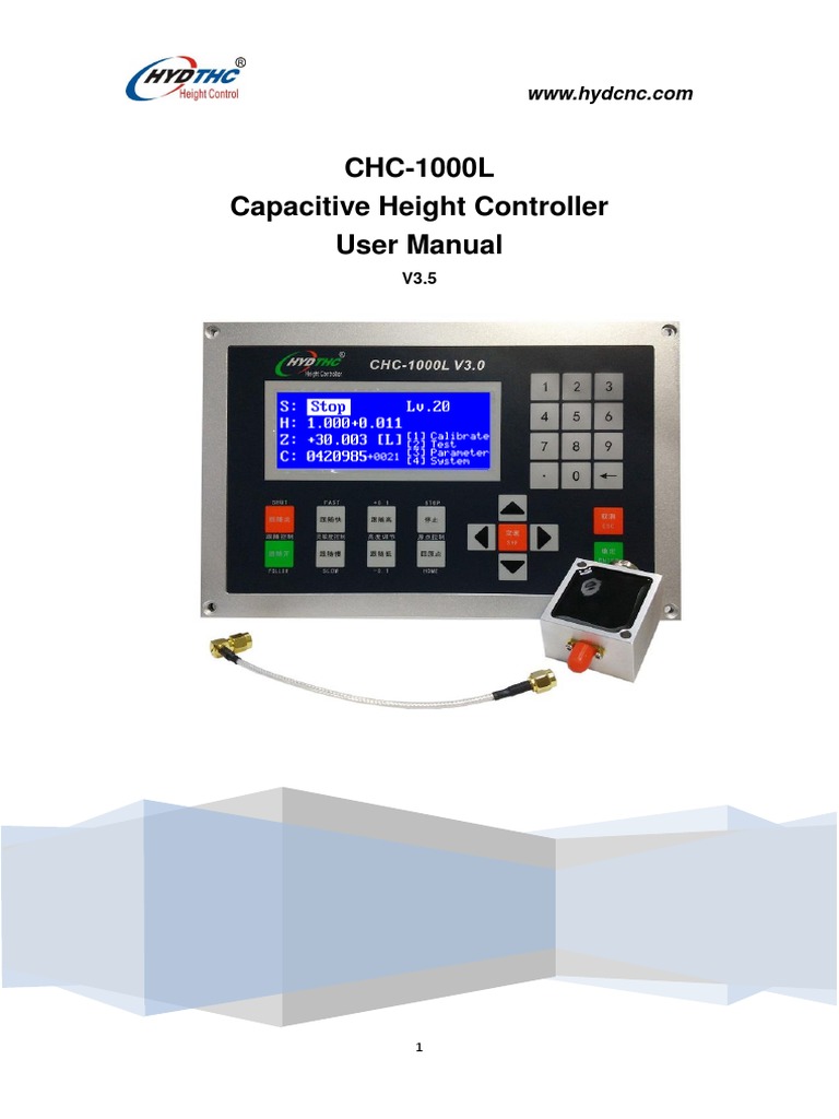 CHC-1000L Manual | PDF | Parameter (Computer Programming) | Servomechanism