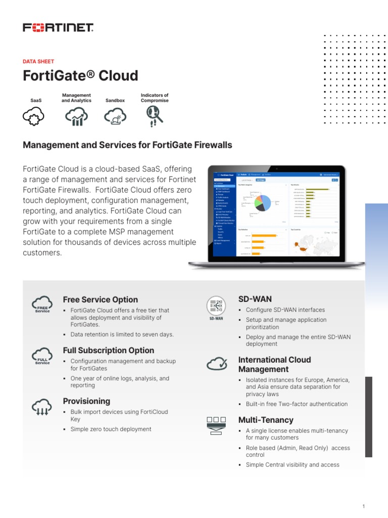 FortiGate Cloud | Download Free PDF | Cloud Computing | Computer Security
