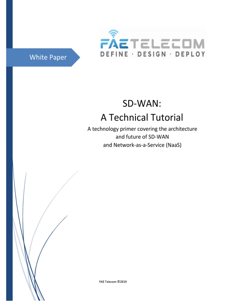 SDWAN - A Technical Tutorial by FAE Telecom Oct2019 | PDF | Virtual Private Network | Computer ...