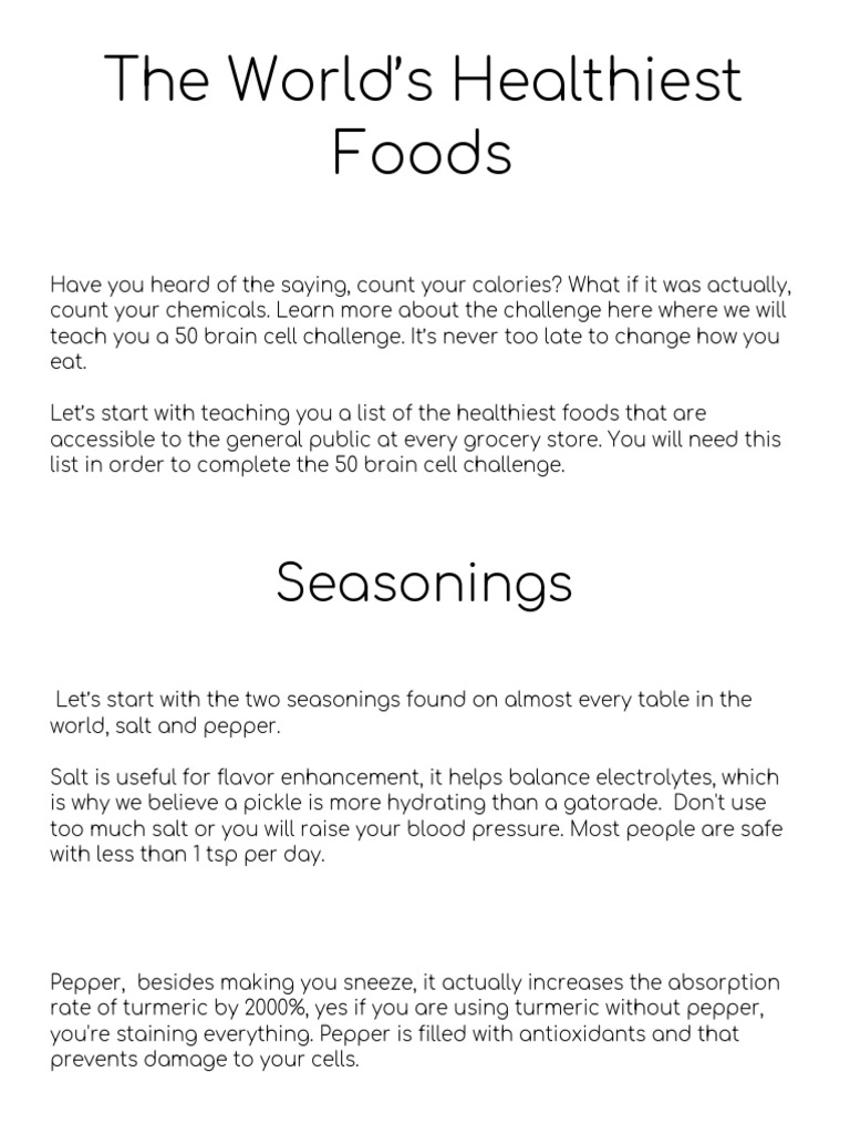 WcsMKZjmRugtVu4tYOmw - Worlds Guide To The Most Common Healthiest Foods ...