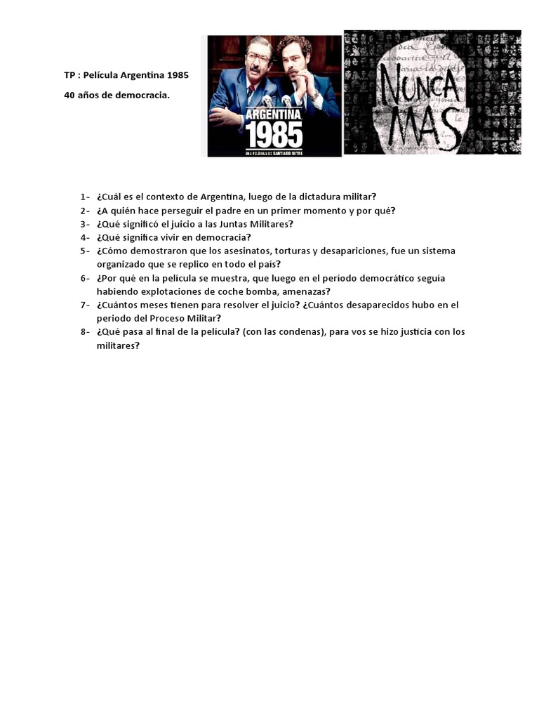 TP - Argentina 1985 | PDF