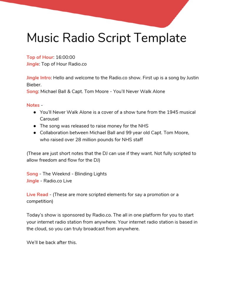 RadioScript 1 | PDF