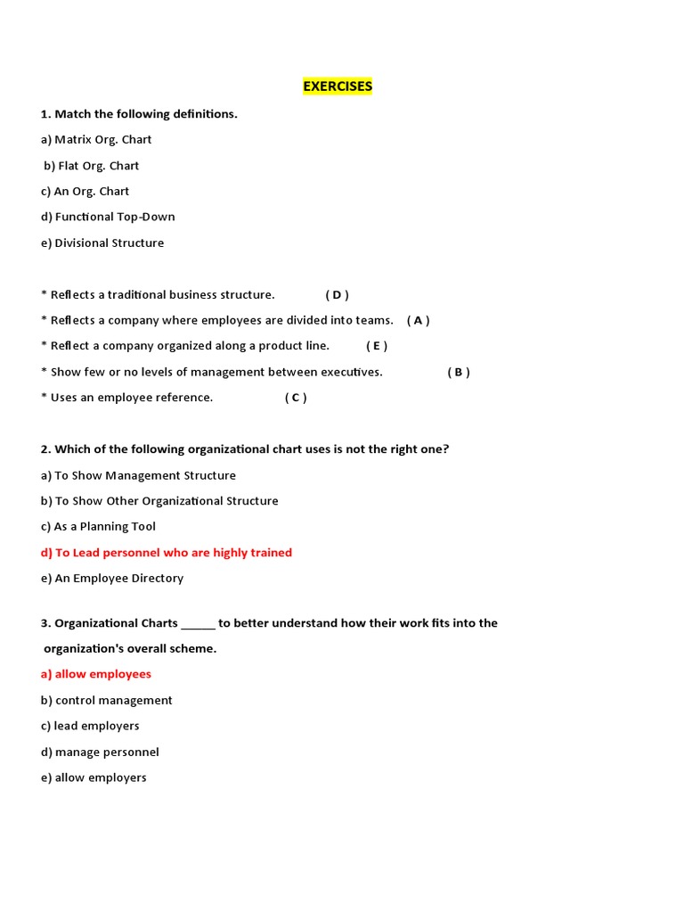 EXERCISES | PDF | Business | Finance & Money Management