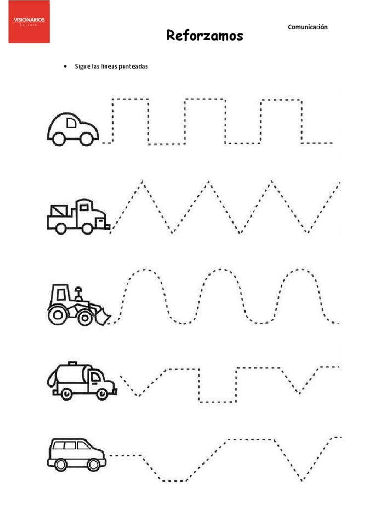 Reforzamos: Sigue Las Líneas Punteadas | PDF