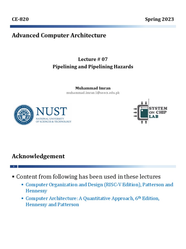 Advanced Pipelining for CE Students | PDF | Central Processing Unit | Manufactured Goods