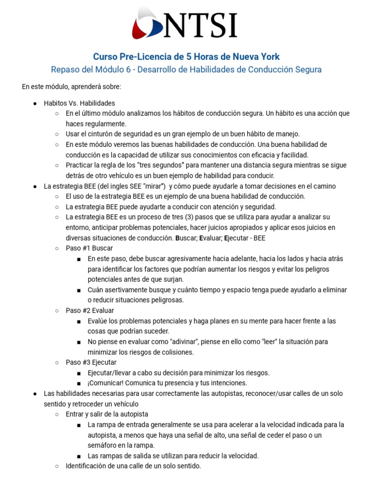 NTSI 5HR OPL Mod6 Guia de Estudio | PDF | Neumático | Tecnología de vehículos