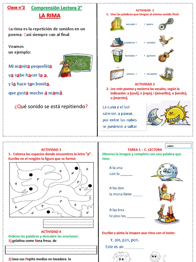 Clase 2 Comprension Lectora 2° Grado | PDF