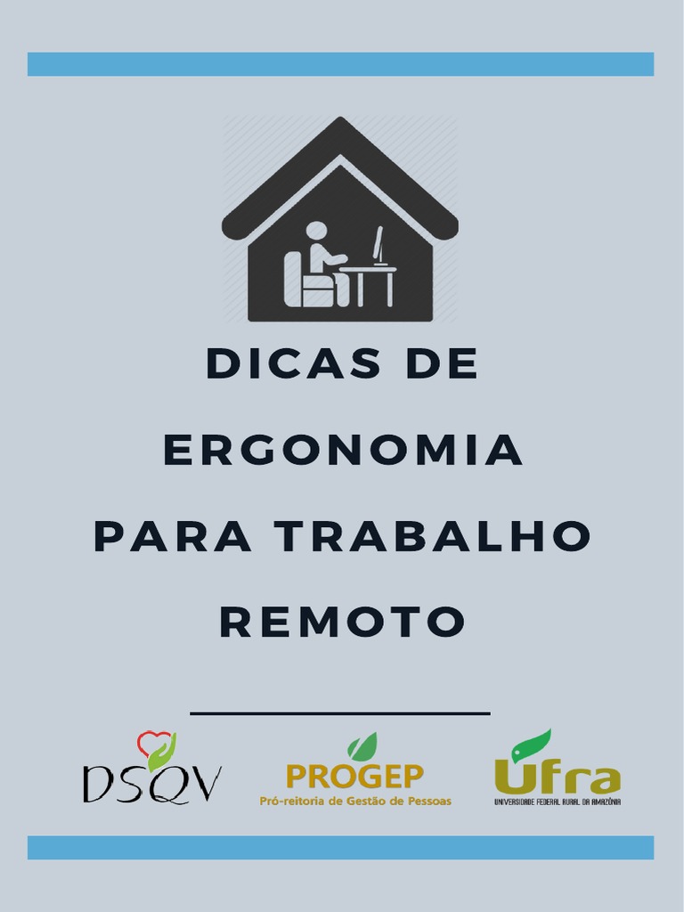 NR 17 - Cartilha Ergonomia Para Homeoffice | PDF | Esboço