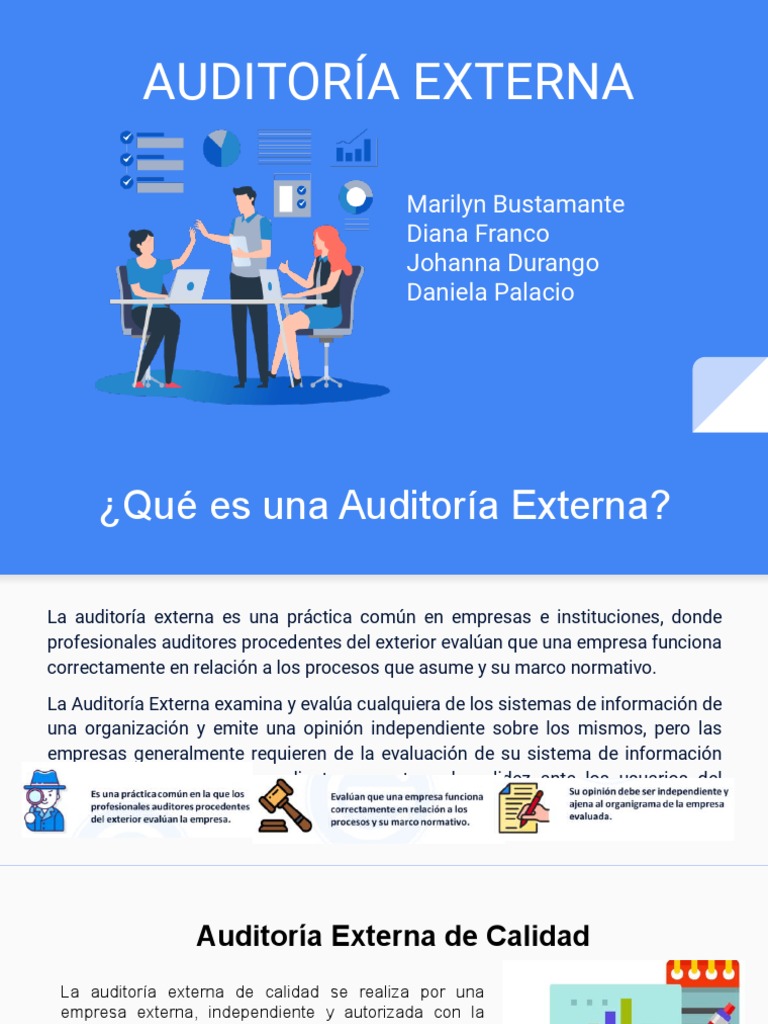 Auditoría Externa | PDF | Auditoría | Calidad (comercial)