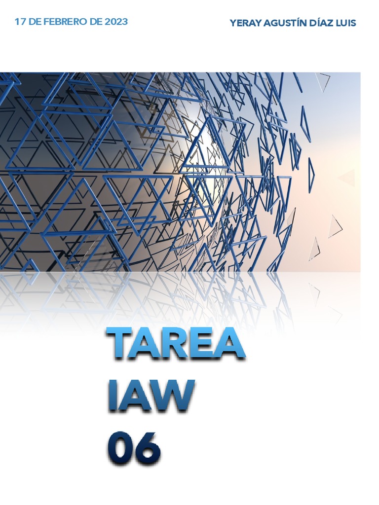 IAW Tarea06 | PDF | Php | HTML