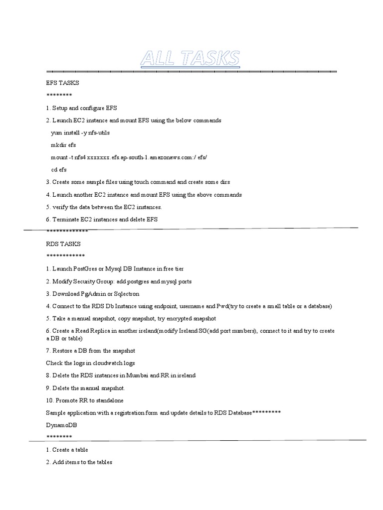 All Tasks | PDF | Utility Software | Internet