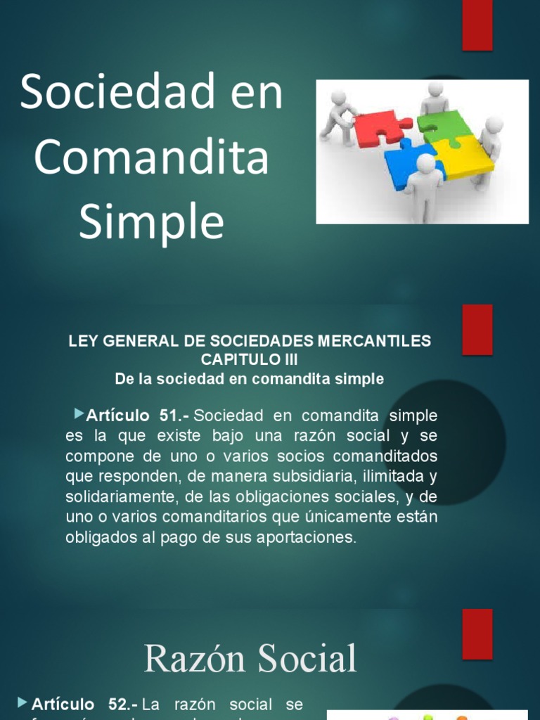 Sociedad en Comandita Simple | PDF | Business | Negocios económicos