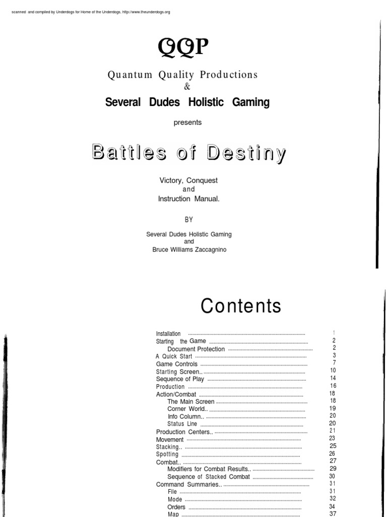 Battles-of-Destiny Manual DOS EN | PDF | Cursor (User Interface) | Cruiser