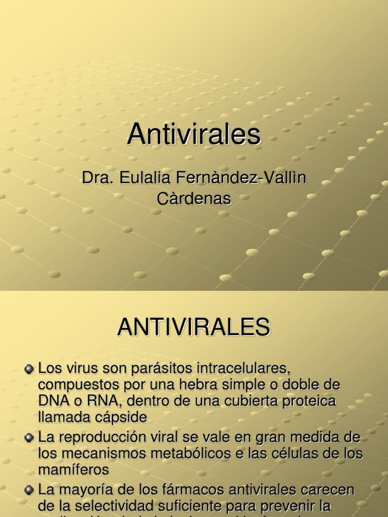 Clasificación de Antivirales y Usos | PDF | Virus | Droga antiviral