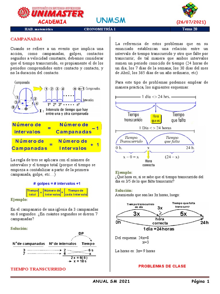 RM - Cronometría 1 | PDF | Reloj