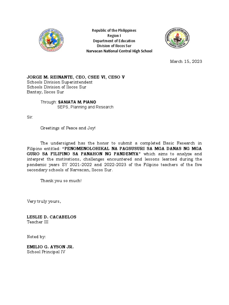 Research-Proposal-Letter - Sample | PDF