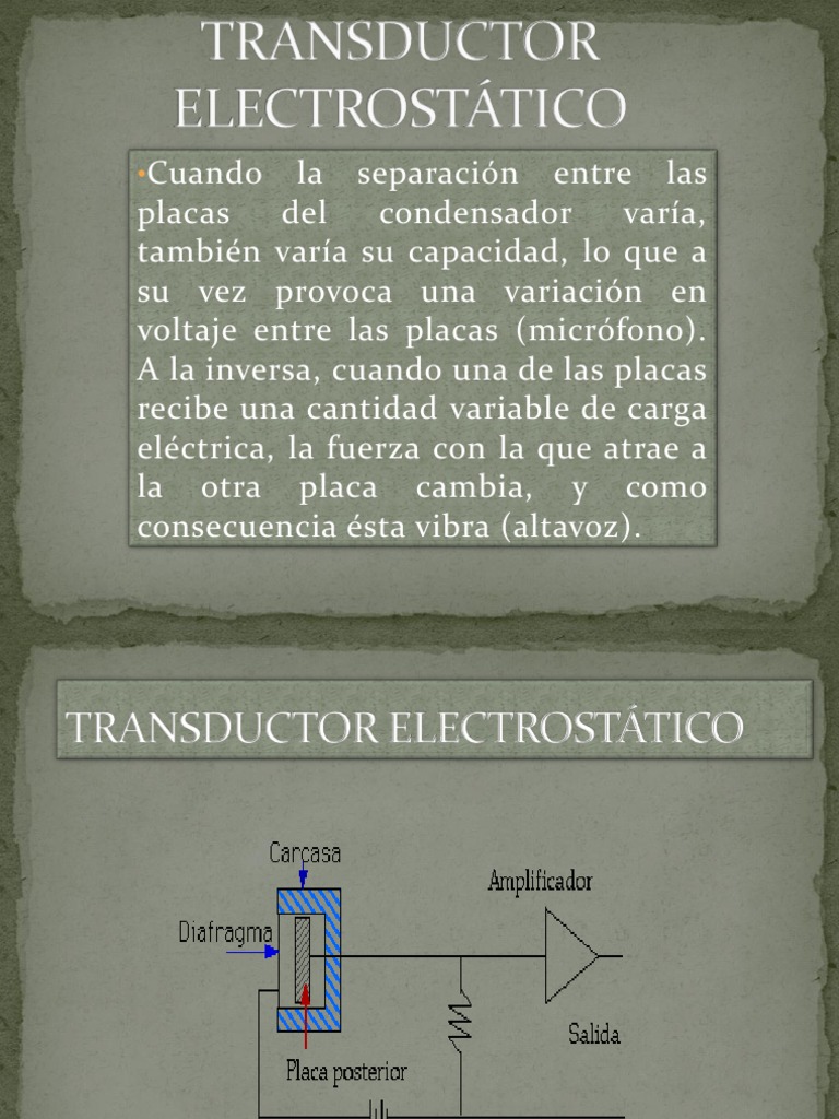 Transductor Electrostático | PDF