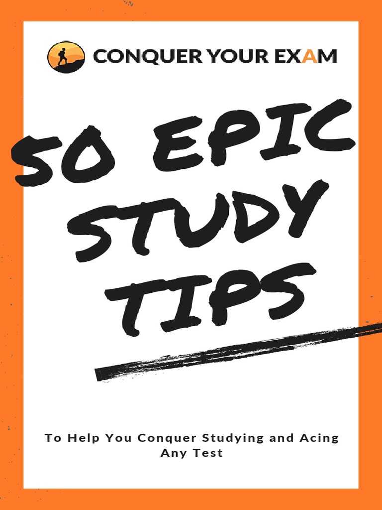 50 Epic Study Tips Conquer Your Exam | PDF | Memory | Vocabulary
