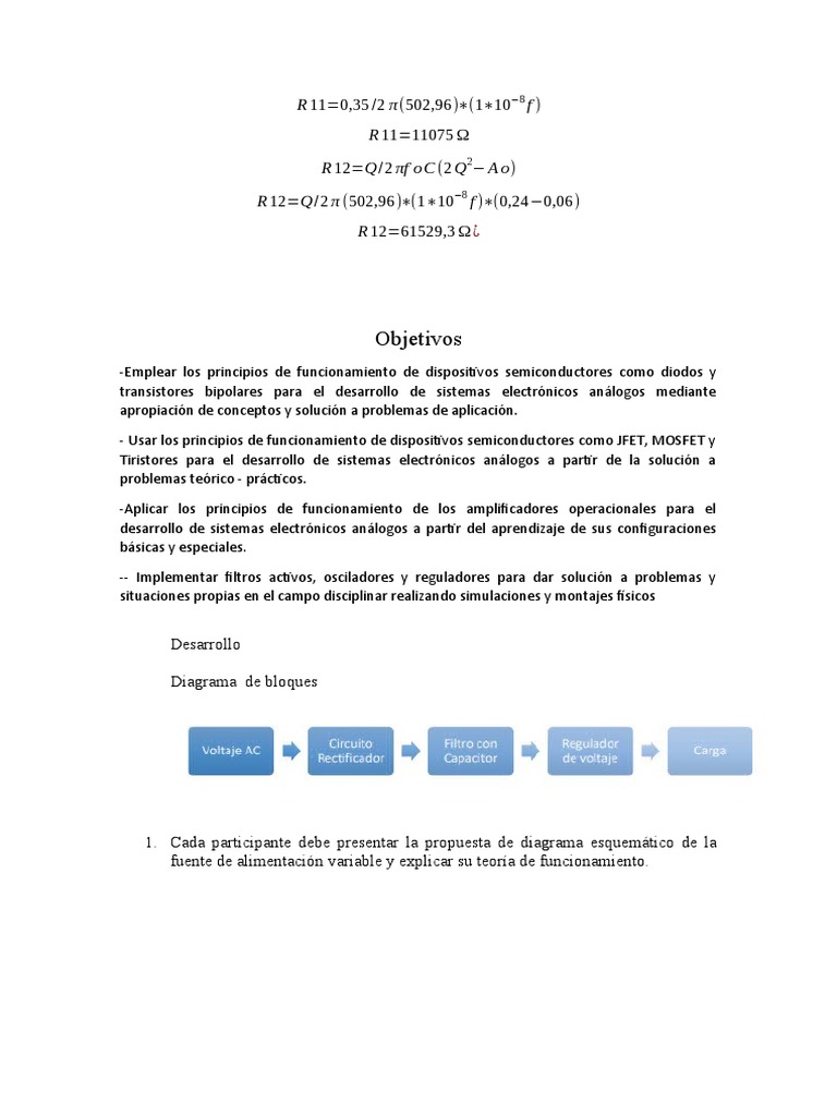 Aporte Ejercicio 6 - Analogica | PDF | Electrónica | Fuente de alimentación