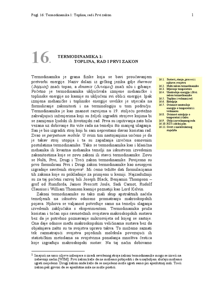 16 Termodinamika | PDF