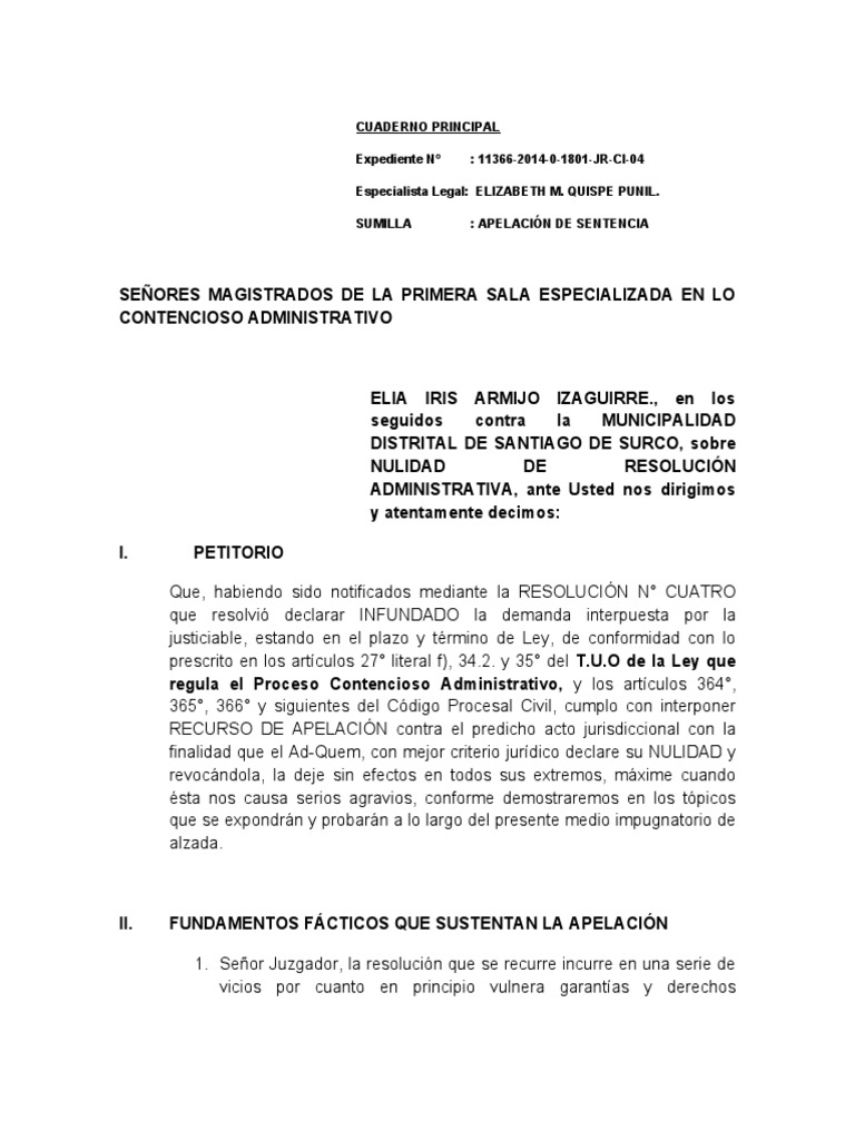 Apelación de Sentencia | PDF | Ley procesal | Debido al proceso