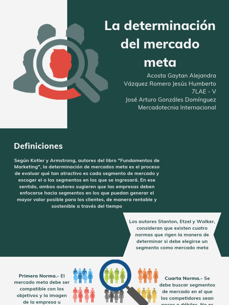 La Determinación Del Mercado Meta | PDF | Mercado (economía) | Marketing La Determinación Del Mercado Meta | PDF | Mercado (economía) | Marketing