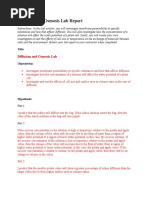 Potato Osmosis Lab Report | PDF | Osmosis | Experiment