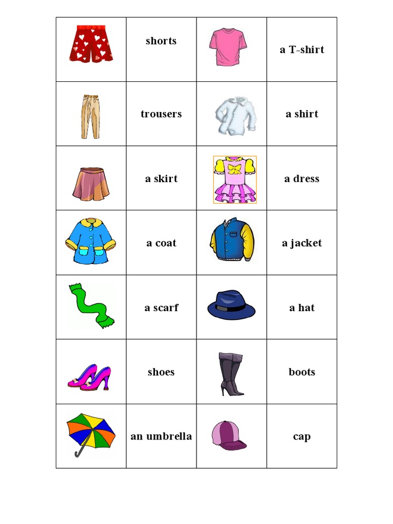 Clothes Memory Game Activities Promoting Classroom Dynamics Group Form ...