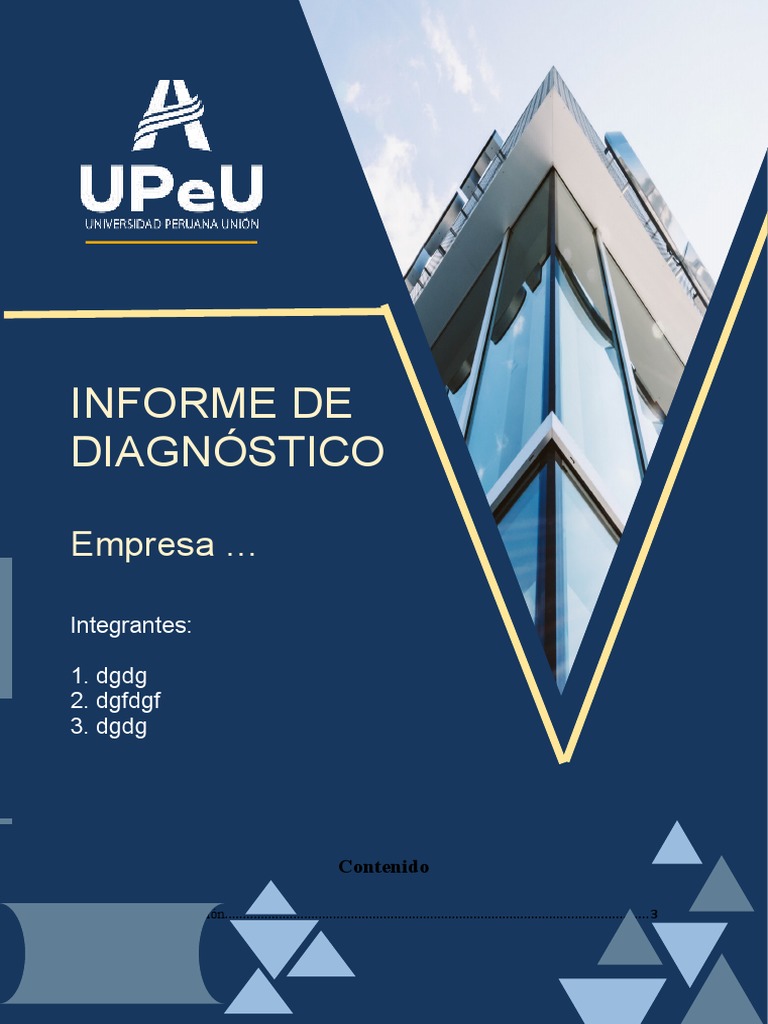 Informe de Diagnóstico Organizacional | PDF | Crecimiento personal y profesional | Negocios
