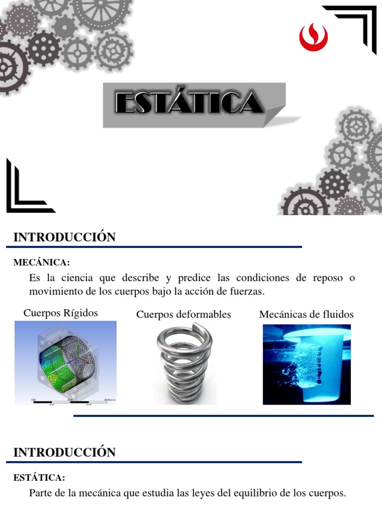 ESTÁTICA | PDF | Fuerza | Las leyes del movimiento de Newton