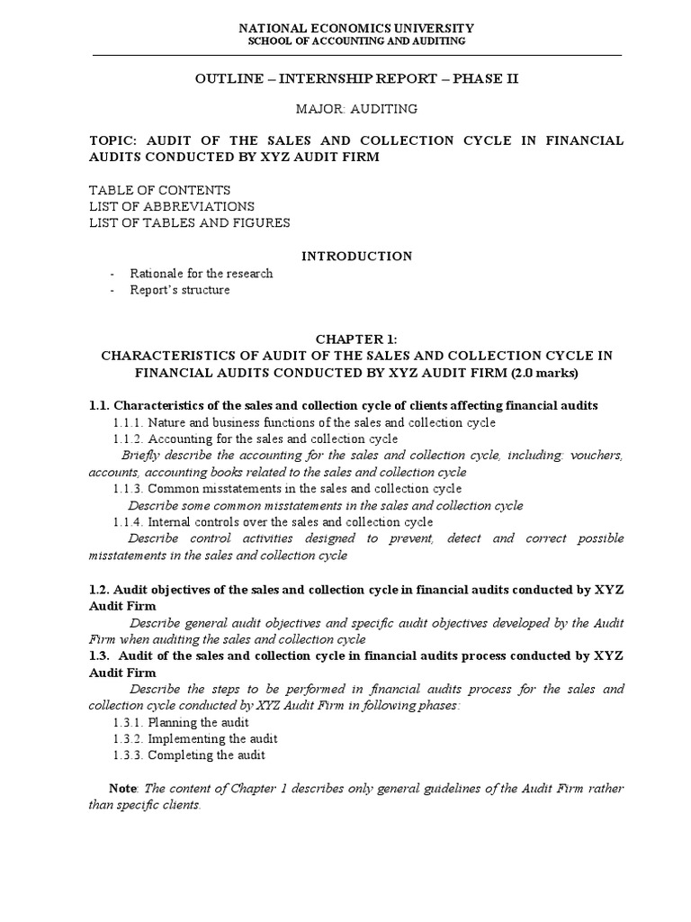Auditing Sales Cycle XYZ Firm | PDF | Audit | Financial Audit