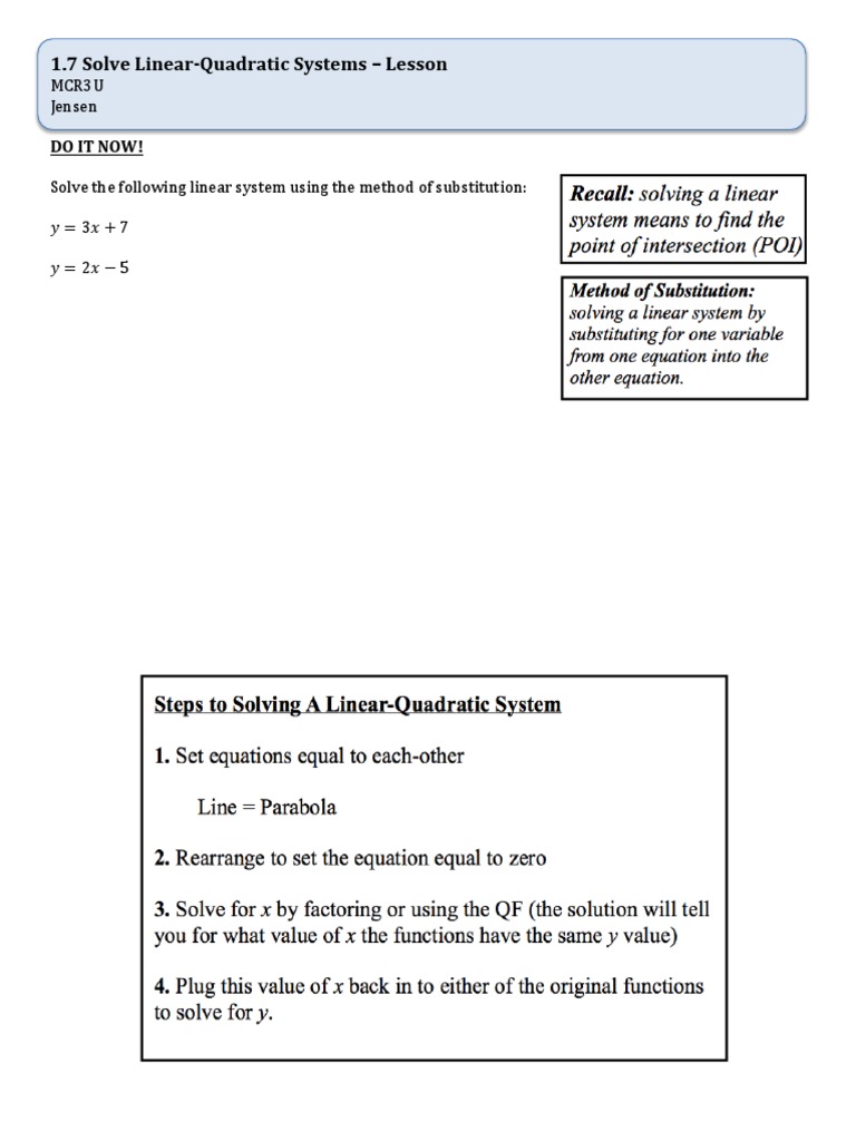 Lin Quad System | PDF