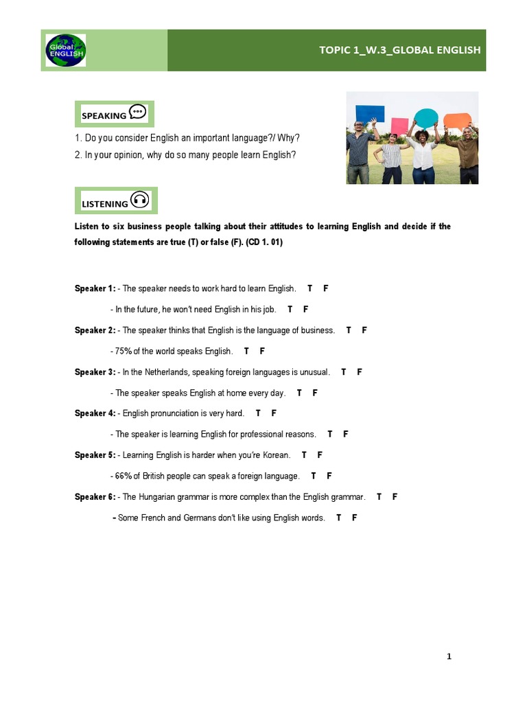 Week 3 | PDF | English Language | Linguistics
