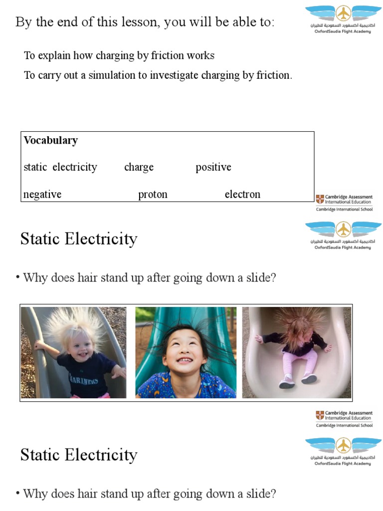 Static Electricity for Students | PDF | Electric Charge | Electricity