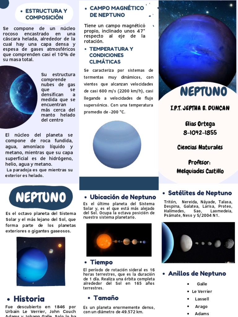 Características de Neptuno para Niños | PDF | Neptuno | Cuerpos del ...