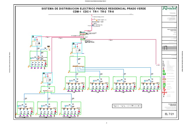 El 7-21 Diagrama Unifilar CDC-1 | PDF | Ingenieria Eléctrica | Energia ...