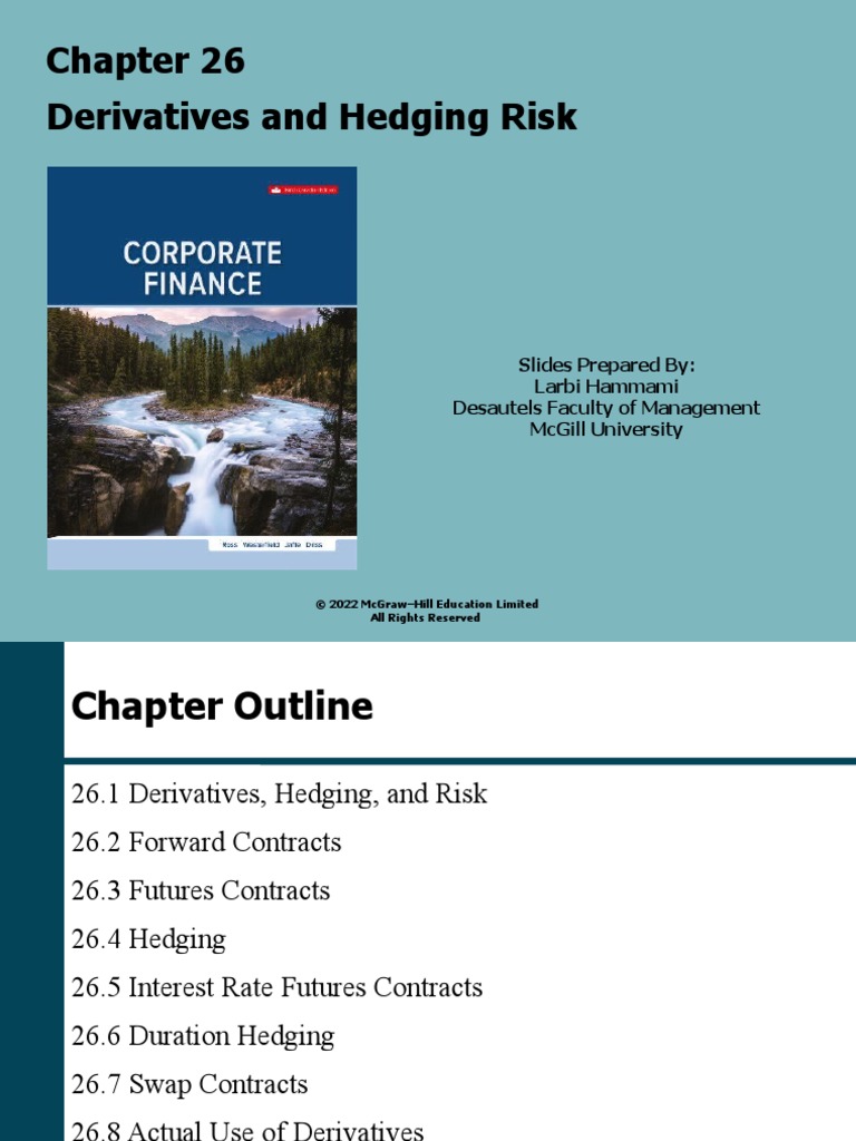 RossCF9ce PPT Ch26 | Download Free PDF | Swap (Finance) | Derivative (Finance)