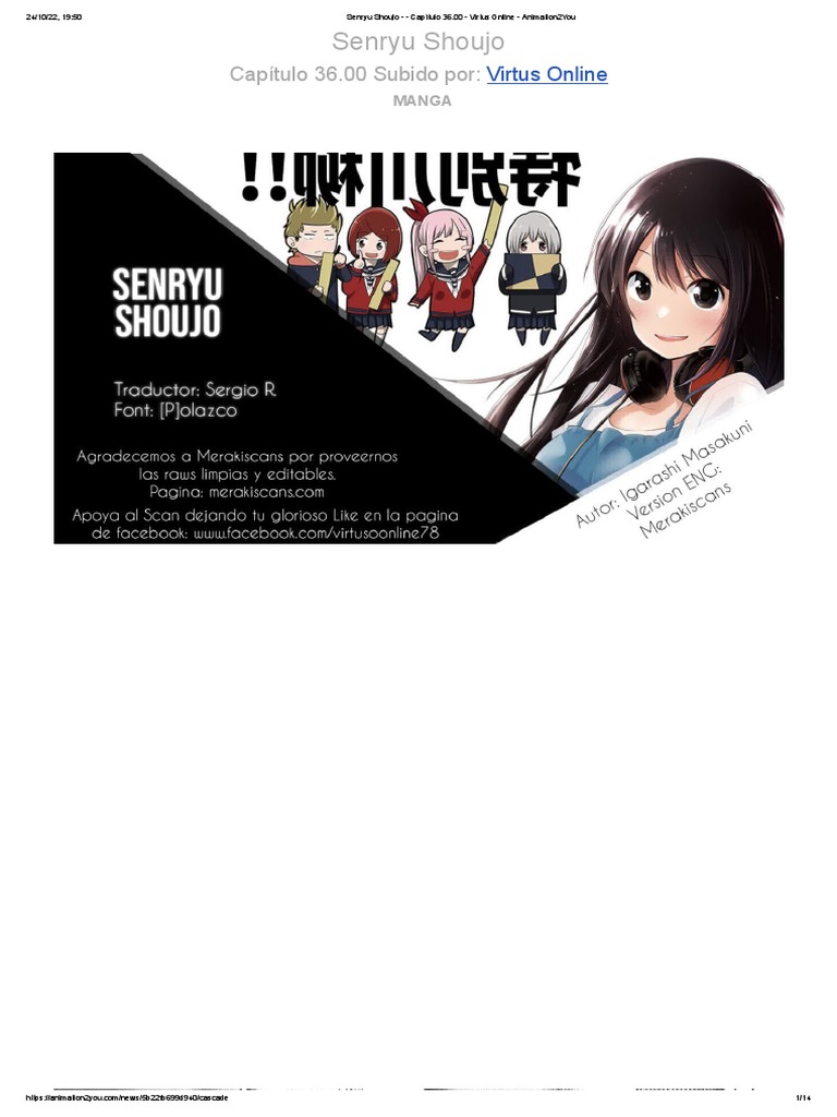 Senryu Shoujo - Capítulo 36.00 - Virtus Online - Animation2You | PDF