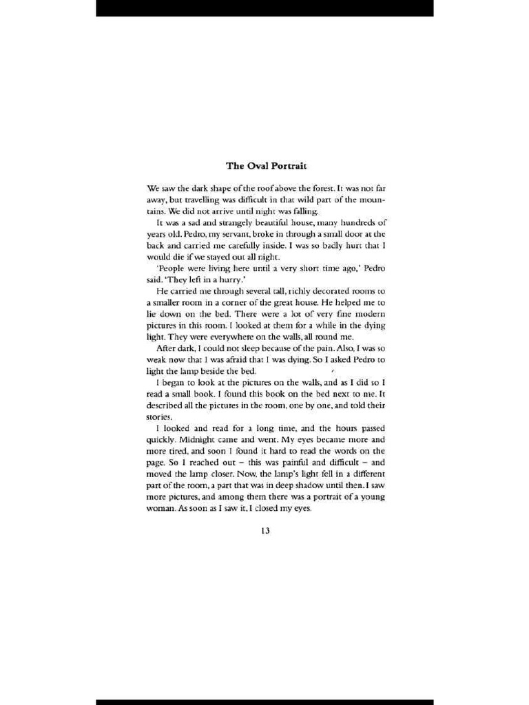 The Oval Portrait | PDF