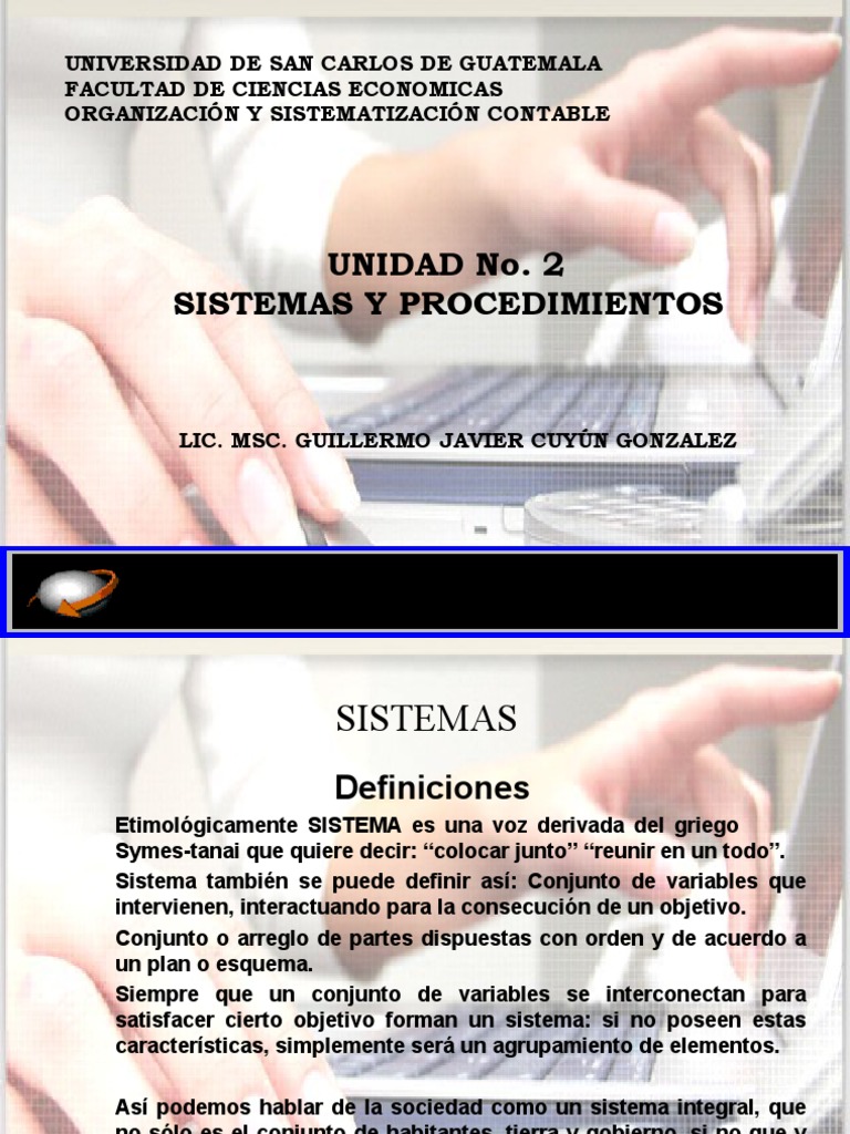 Unidad No. 2 Sistemas Y Procedimientos | PDF | Auditoría | Sistema