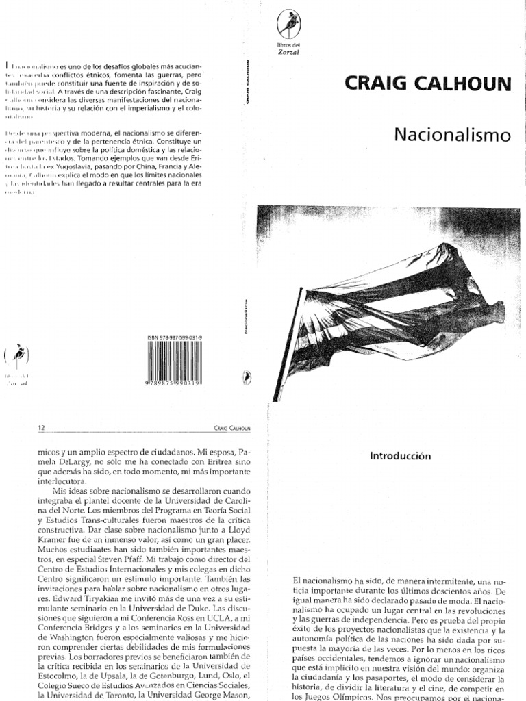 Craig Calhoun - Nacionalismo | PDF