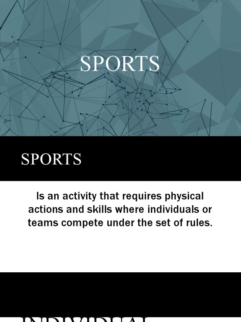 Overview of Sports Types and Categories | PDF | Sports & Recreation