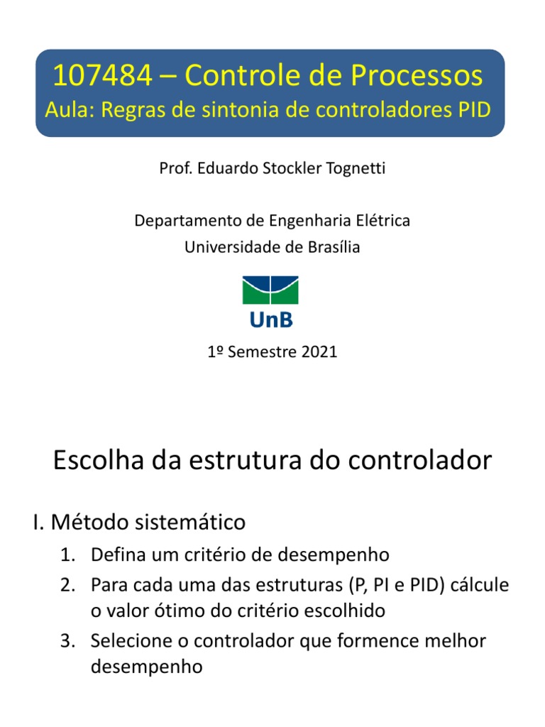 Regras de Sintonia de Controladores PID | PDF