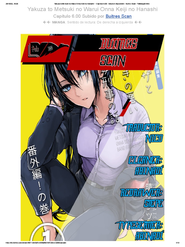 Yakuza To Metsuki No Warui Onna Keiji No Hanashi: Capítulo 6.00 Subido Por | PDF