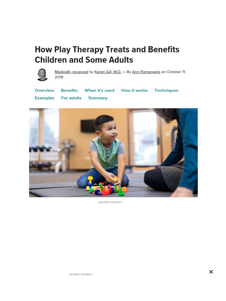 Play Therapy - What Is It, How It Works, and Techniques | PDF ...